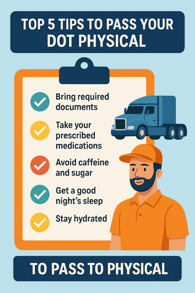 How to Pass a DOT Physical – CDL Exam Tips | DOT Modesto