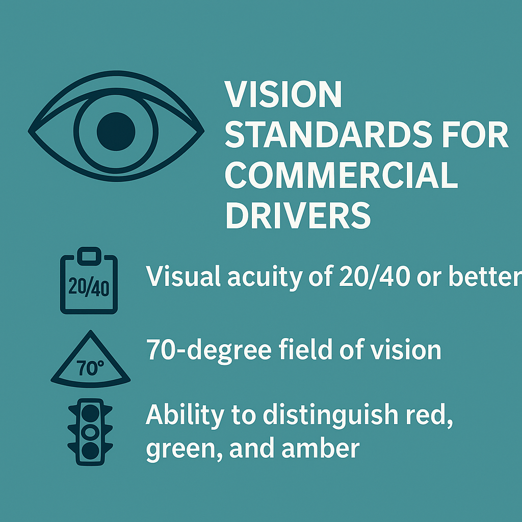 Vision Standards for Commercial Drivers - $80 DOT Physicals in Modesto ...