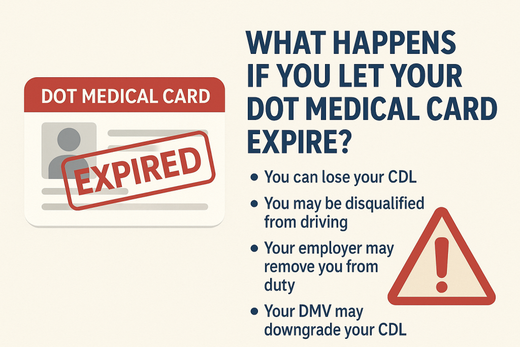 What Happens If You Let Your DOT Medical Card Expire? - $80 DOT ...